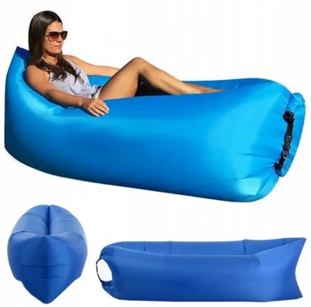 Надувной диван лежак Supretto Air Sofa Ламзак 210 см голубой – фото ...