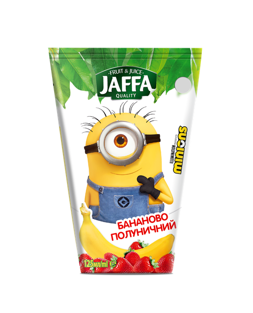 Упаковка нектара Jaffa Minions Бананово-клубничного 0.125 л х 22 шт ...