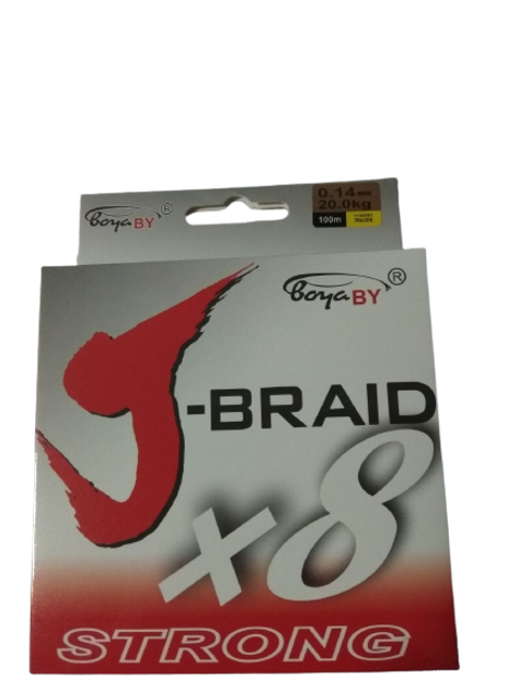 Шнур рыболовный 8-ми жильный Boya BY J-BRAID X8 100м 0.14мм зеленый ...