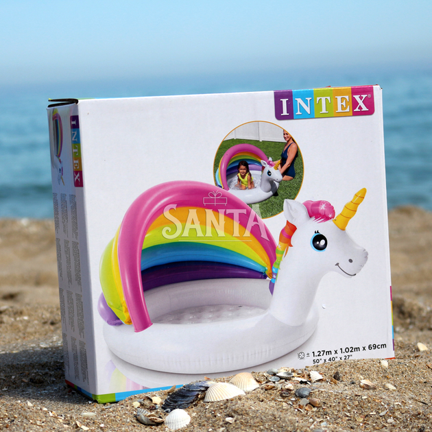 Бассейн надувной «Единорог» INTEX (57113). Ваш ребенок будет защищен от ...