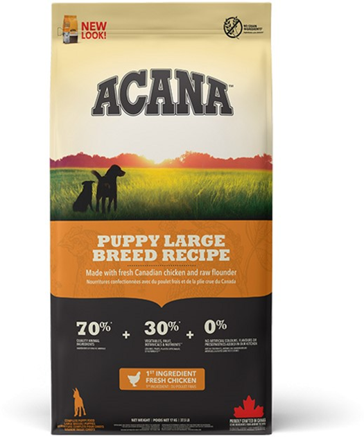 Сухой корм для щенков крупных пород ACANA Puppy Large Breed 17 кг ...