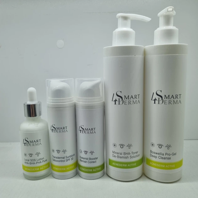 Smart 4 Derma Acnederm Active набор для жирной и проблемной кожи ...
