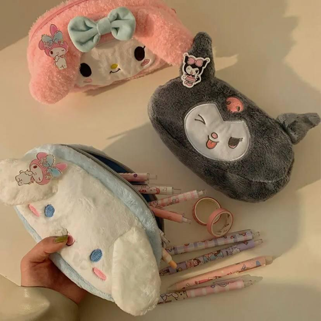 Белый пенал аниме Синамарол (Cinnamaroll) для девочки , пенал в школу ...