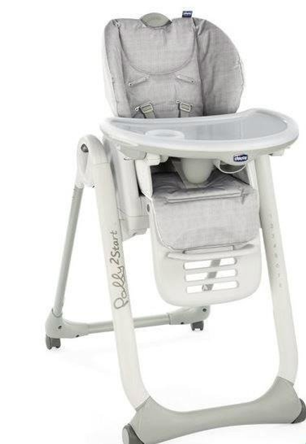 Стульчик для кормления Chicco Polly 2 Start Happy Silver – Безопасно ...