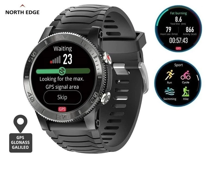 Смарт-годинник North Edge XTrek компасом GPS – фото, отзывы, характеристики в интернет-магазине ...
