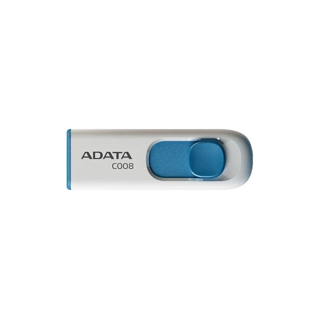 Флеш-накопичувач A-DATA C008 USB2.0 16GB White-Blue (AC008-16G-RWE ...