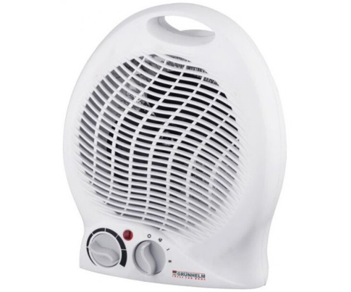 Тепловентилятор Grunhelm FH-04, White, 2000W, 20м2, спіральний, 2 ...