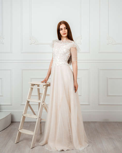 Свадебное платье ANGEL FASHION DRESS ОРНЭЛА 44 кремовый от продавца ...