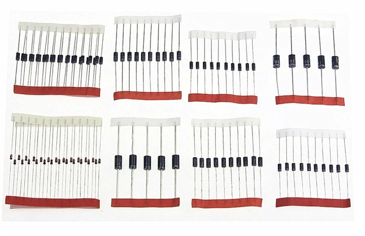 Диоды набор 100шт. - 1N4148 1N4007 1N5819 1N5399 1N5408 1N5822 FR107 FR207 – фото, отзывы ...