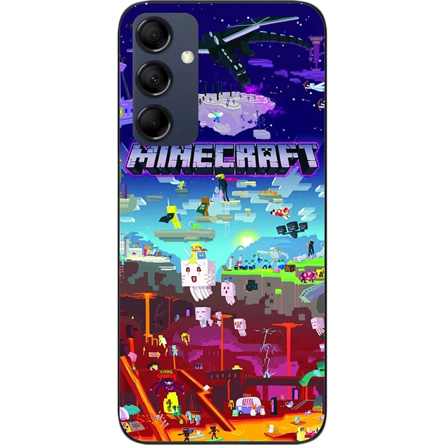 Силиконовый чехол SMTT для Samsung Galaxy M14 5G с картинкой Minecraft ...