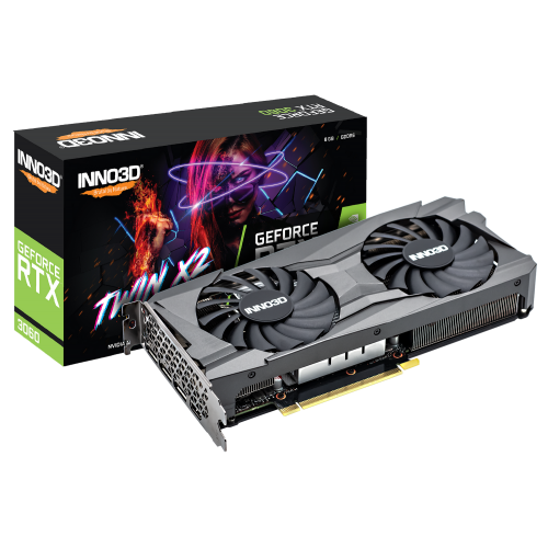 Відеокарта INNO3D GeForce RTX 3060 8GB GDDR6X TWIN X2 (N30602-08D6 ...