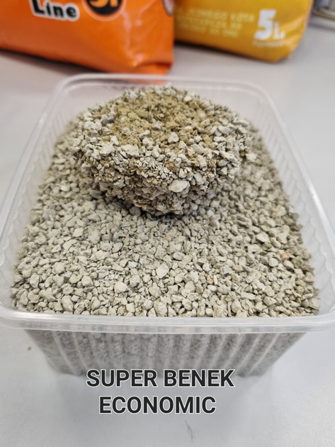 Бентонитовый Экономный наполнитель Super Benek для кошачьего туалета ...