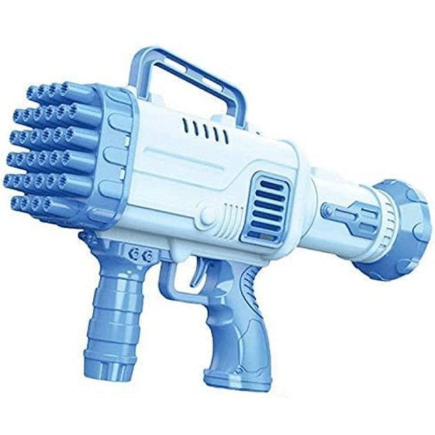 Іграшковий водяний пістолет BUBBLE GUN 32 HOLES Blue для мильних ...