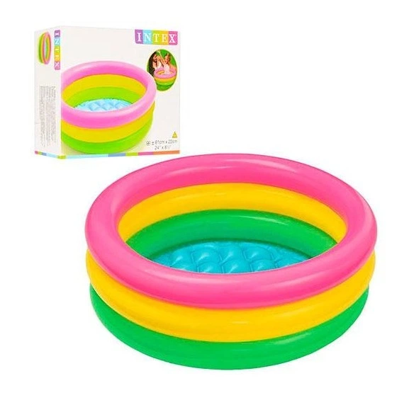 Дитячий надувний басейн Intex 57107 «Райдуга», 61 х 22 см – фото ...