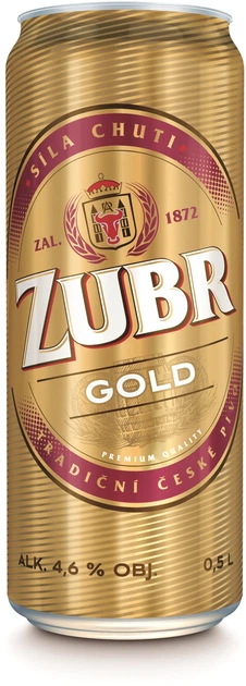 Упаковка пива Zubr светлое фильтрованное Gold 4.6% 0.5 л х 6 шт (8593875713721) – фото, отзывы ...