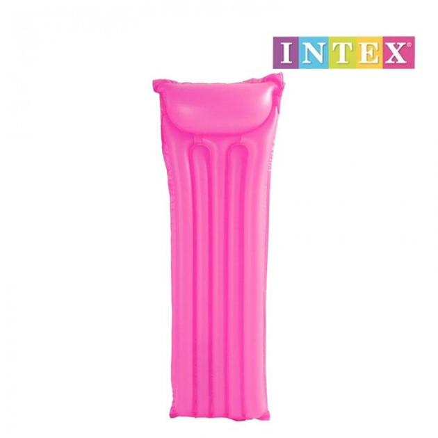 Надувной матрас Intex Пляжный для бассейна 183x69 см Розовый – фото ...
