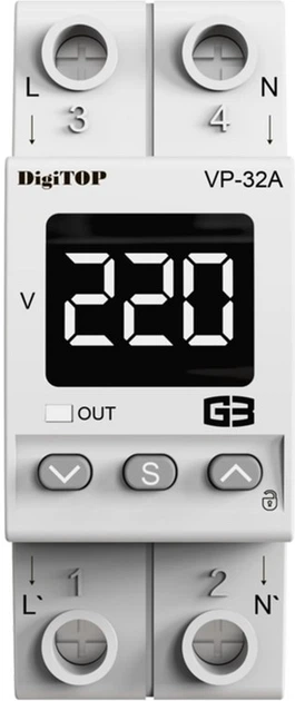 Реле напряжения DigiTOP VP-32A M2W – фото, отзывы, характеристики в интернет-магазине ROZETKA ...