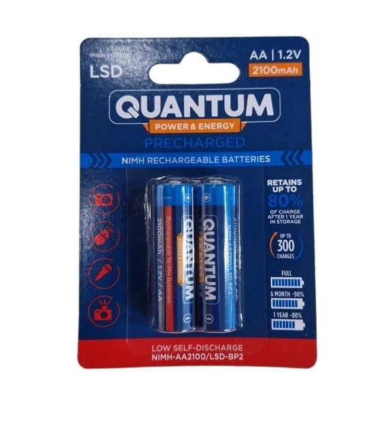 Акумулятори Quantum AA/HR6 2100mAh R2U Ni-MH (2шт) – фото, отзывы ...