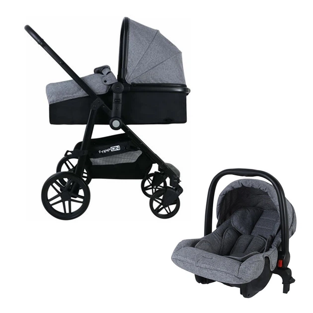 Коляска 3 в 1 FreeOn Easy Light Grey – Купить с гарантией на ROZETKA