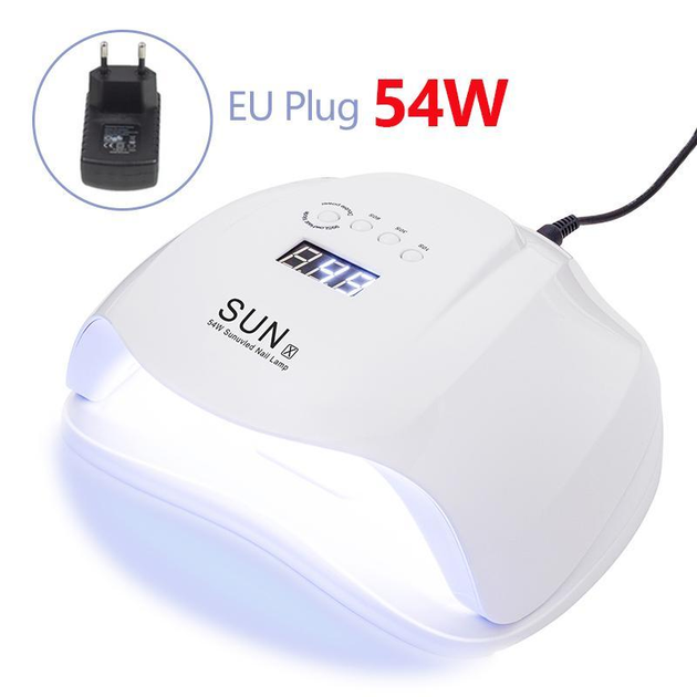 LED лампа для сушки ногтей Sun X 54 W Белый 100-240 V 50/60 Hz(IS33 ...