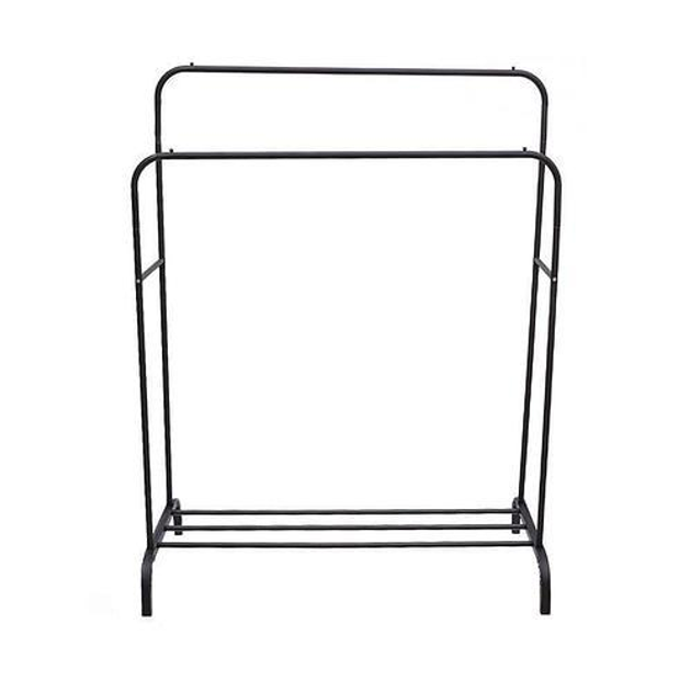 Двойная напольная стойка для одежды и обуви Double floor Hanger вешалка ...