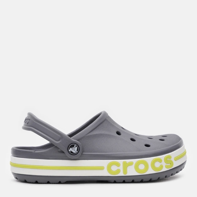 Чоловічі крокси Crocs Bayaband Clog 205089-0A3 43-44 (M10/W12) 28 см Slate Grey/Lime Punch ...