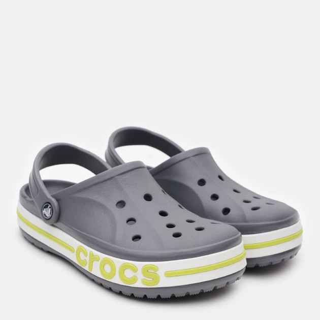 Чоловічі крокси Crocs Bayaband Clog 205089-0A3 43-44 (M10/W12) 28 см Slate Grey/Lime Punch ...