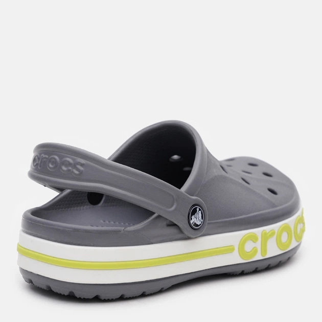 Чоловічі крокси Crocs Bayaband Clog 205089-0A3 43-44 (M10/W12) 28 см Slate Grey/Lime Punch ...