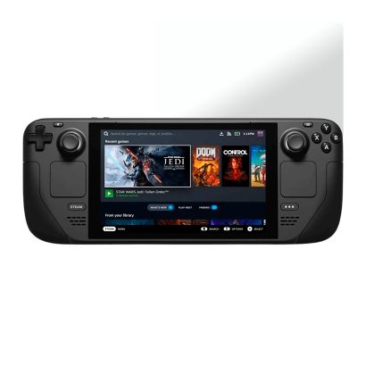 Набір Консоль Valve Steam Deck 512GB Black + Захисне Скло PgTech Steam OS Cover Trans-Clear ...
