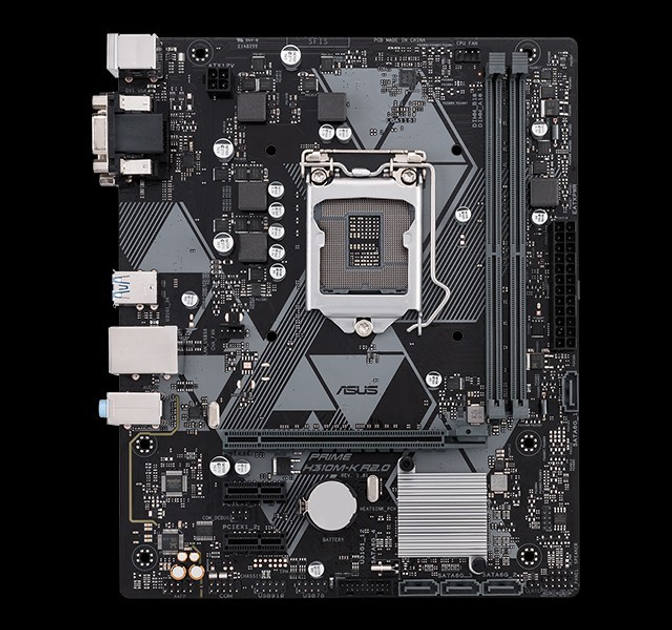 Материнская плата Asus Prime H310M-K R 2.0 (mATX, Intel H310, PCI-Ex16 ...