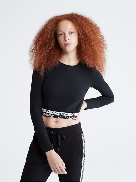 Спортивный лонгслив женский Calvin Klein 603326532 L Черный (1159785579 ...