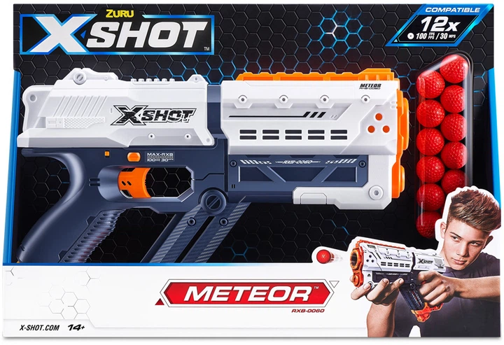 Быстрострельный бластер Zuru X-Shot Excel New Chaos Meteor 12 шариков ...