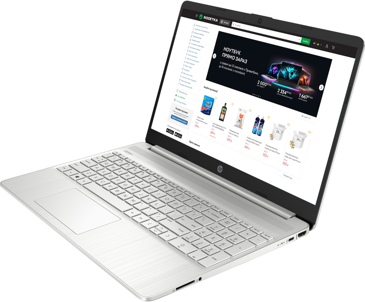 Ноутбук HP Laptop 15s-fq5017ua (6K5U8EA) Natural Silver – фото, відгуки ...