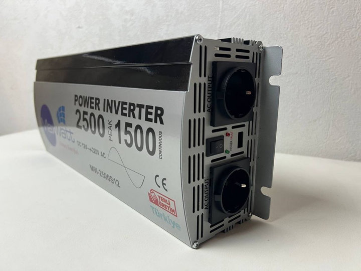 Перетворювач напруги, інвертор 2500W прямий синус (чистий синусоїд) 12 ...
