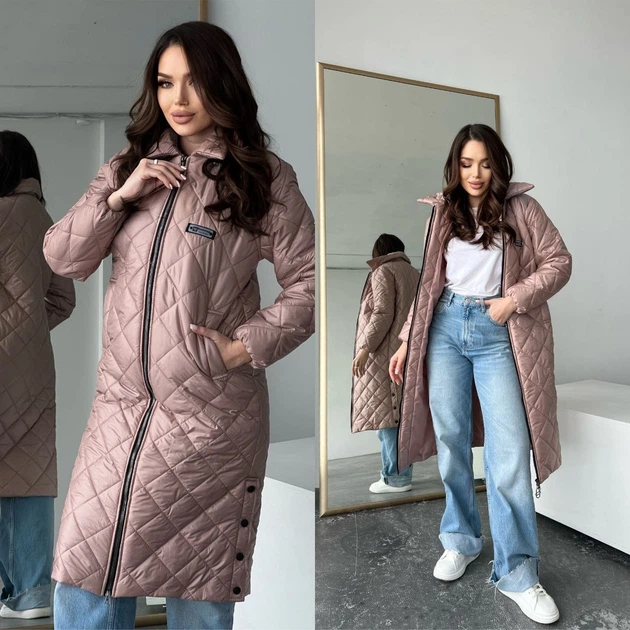 Курточка стьобана , мод МЗ 2080, мокко, розмір 42-44 – Брендовая одежда | ROZETKA