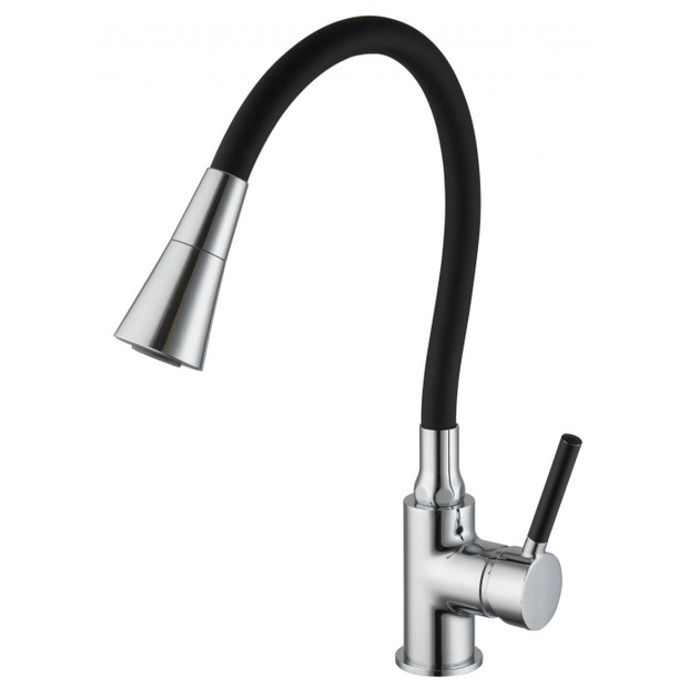 Смеситель для кухни из латуни FRAP F4044, Черный-Хром – фото, отзывы ...