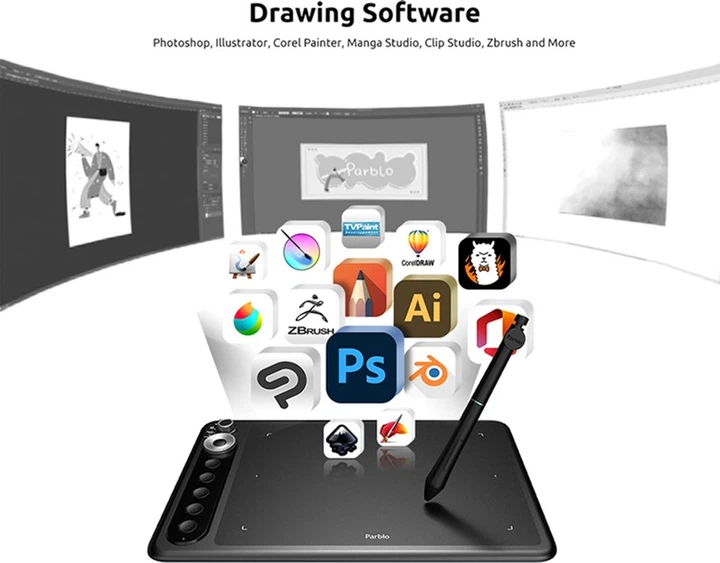 Графический планшет Parblo Intangbo X7 (INTANGBOX7) – фото, отзывы ...