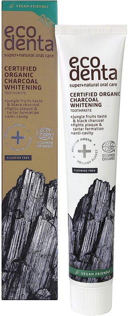Зубная паста Ecodenta ORGANIC отбеливающая с Древесным Углем 75 мл ...