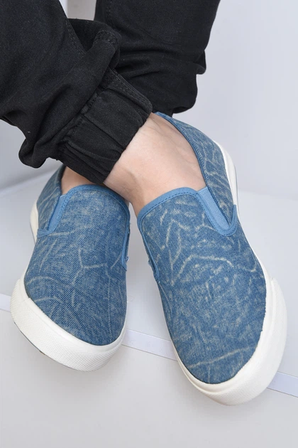 Мокасини чоловічі блакитного кольору текстиль ABC розмір 43 (158492) – Оригінальне взуття | ROZETKA