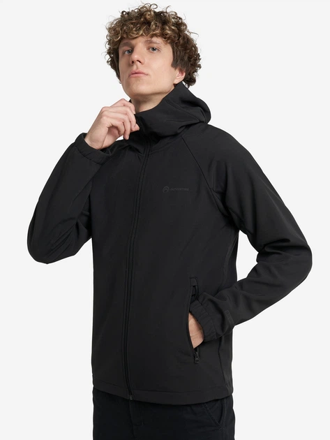 Куртка демісезонна з капюшоном чоловіча Outventure 123974-99 52 Чорна ...