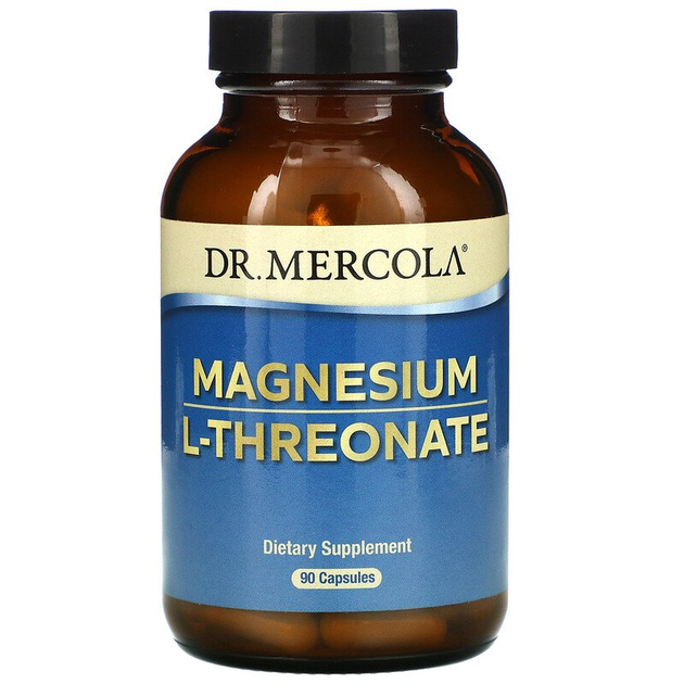 Магний L-треонат, Magnesium L-Threonate, Dr. Mercola, 90 капсул (MCL ...