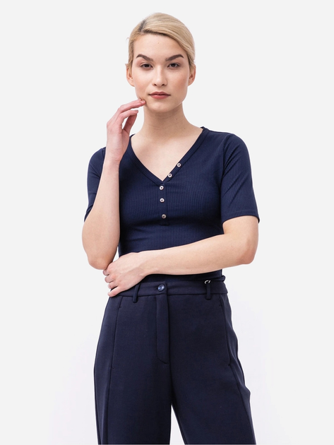 Футболка женская Tom Tailor 180867 S Темно-синяя (2200004805429) – в ...