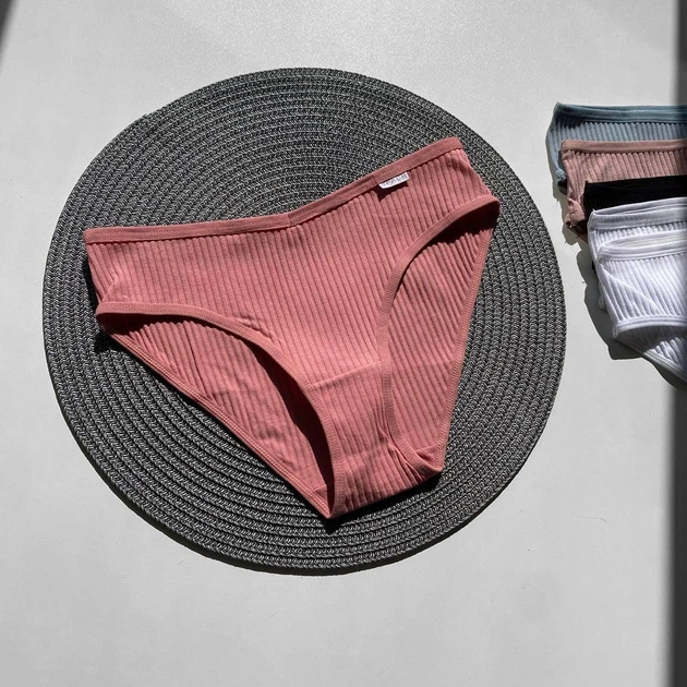 Женские трусы Слипы Ouno 6400 в рубчик, Пудровые S/M от продавца: InterCity – в интернет ...