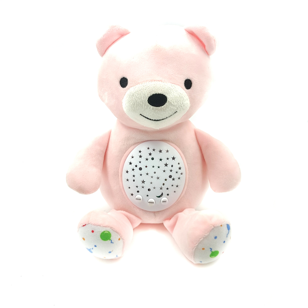 Мягкая игрушка, детский ночник медвежонок, Baby Sunki, 28 см, с ...
