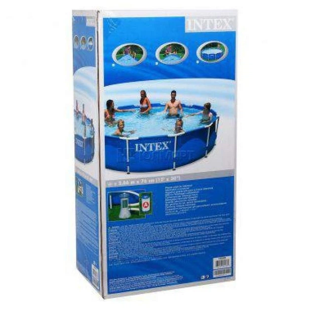 Басейн каркасний Intex 28212 з фільтр-насосом 366х76 см Синій – купити ...