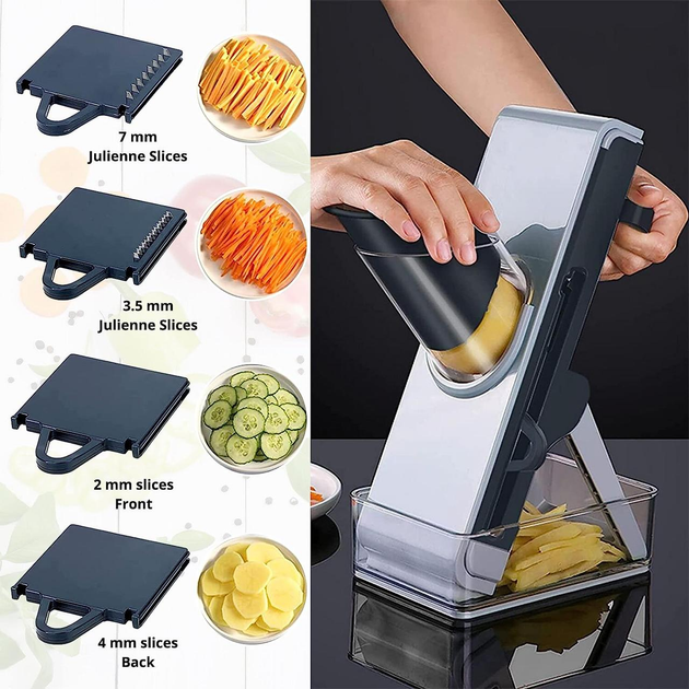 Мультислайсер Овощерезка Safe Slice Mandoline с контейнером ...