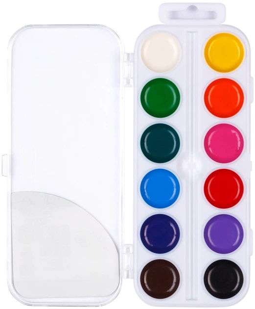 Фарби ZiBi Акварельні 12 кольорів (ZB.6544-08) – фото, відгуки ...