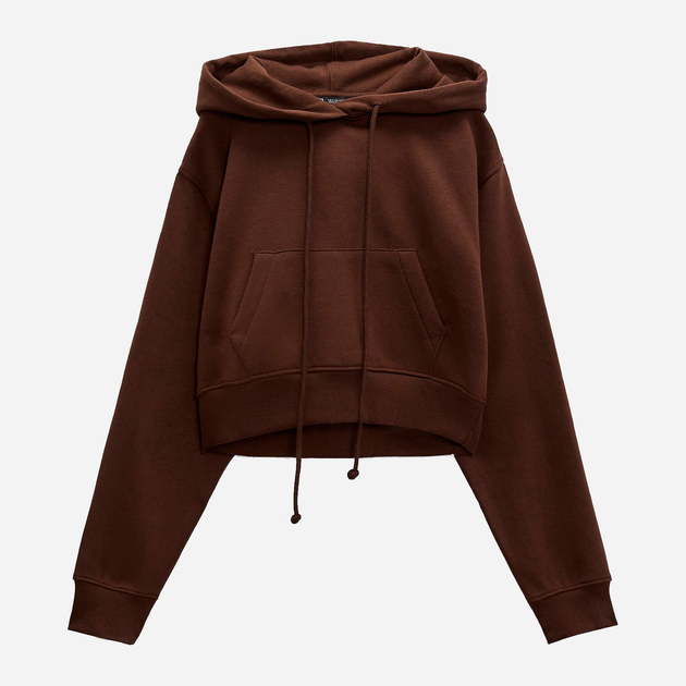 Худи женское Zara PP3199-801 L Темно-коричневое (Za03379087749) – в ...