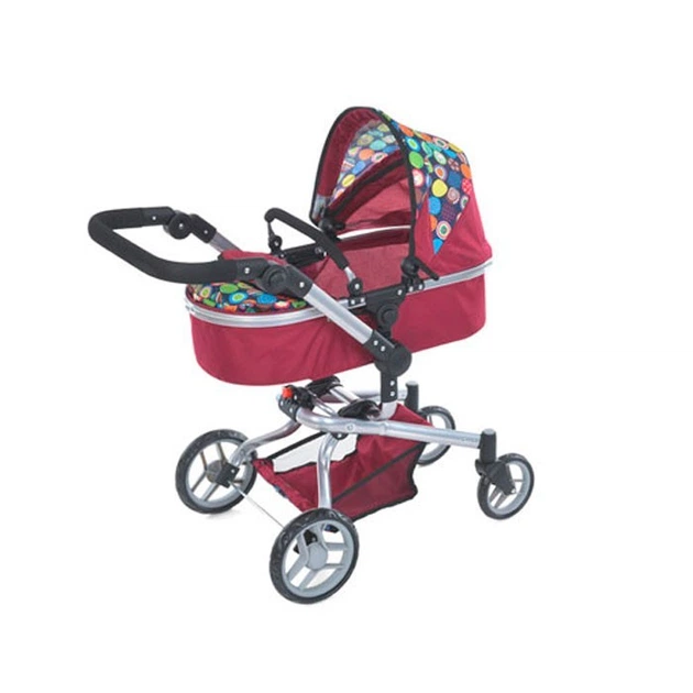 Дитячий візочок для ляльки Трансформер Melogo 9695 3в1з кружечками ...