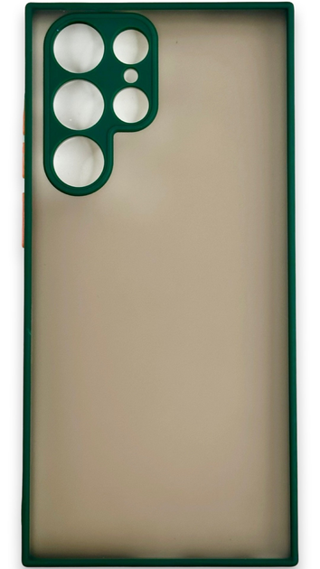 Чехол Matte Color на Samsung Galaxy S22 Ultra темно-зеленый – фото ...